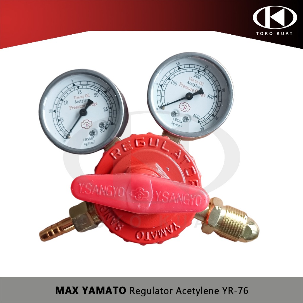 Jual Regulator Acetylene MAX YAMATO YR-76 Welding Regulator ACY C2H2 | Shopee Indonesia