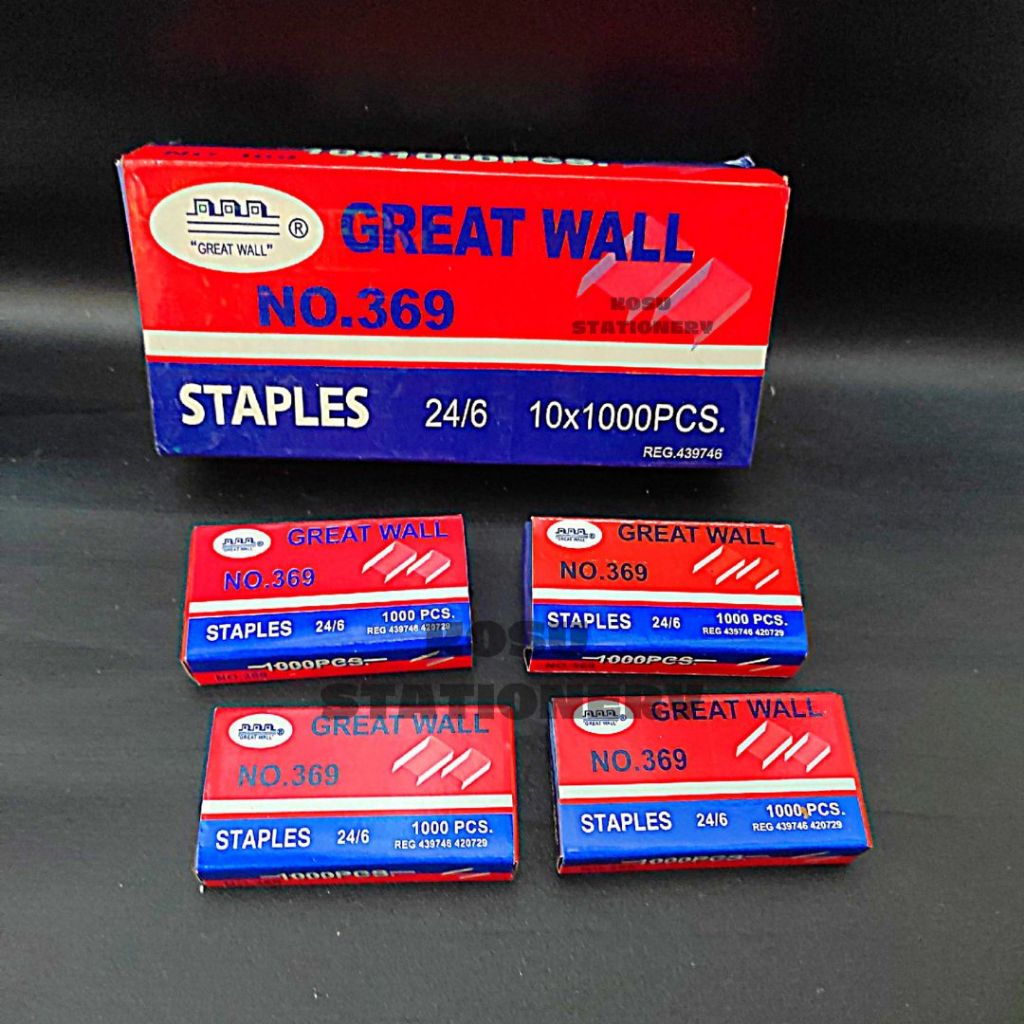 Jual ISI STAPLES / ISI STAPLER / REFILL STAPLES BESAR GREAT WALL GW NO ...