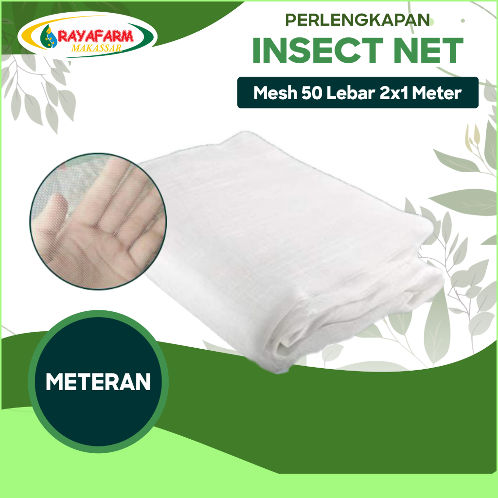 Jual Insect Net Putih Mesh 50 Lebar 2 Meter ( Meteran ) | Shopee Indonesia