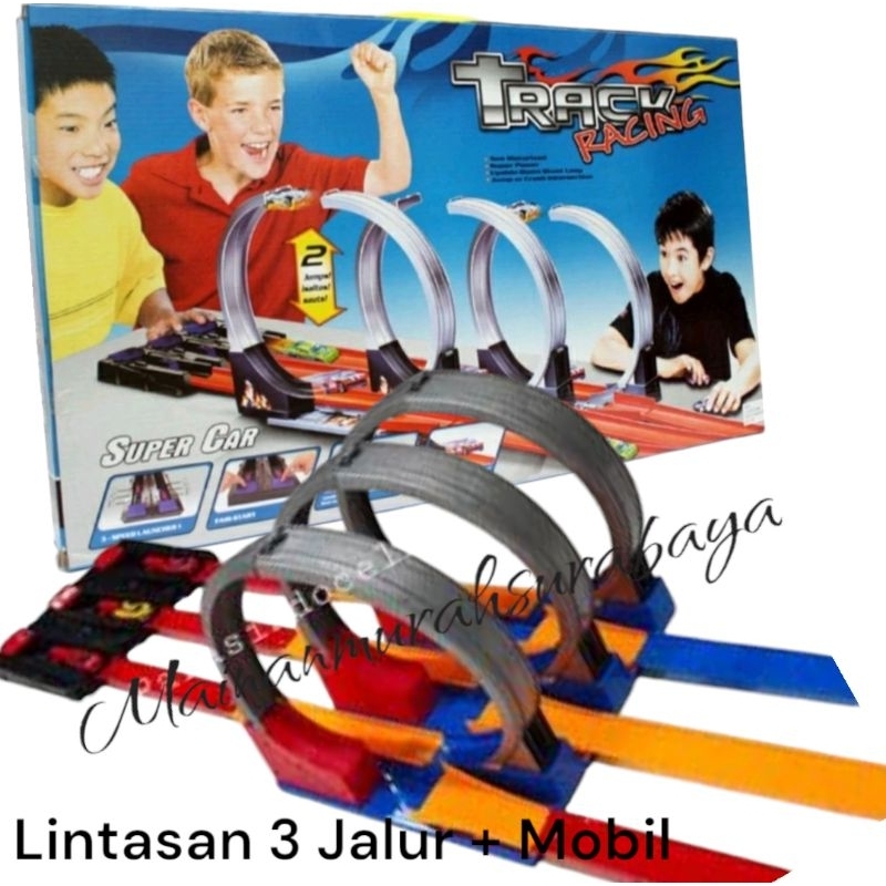 Jual MURAH TRACK RACING 3 JALUR / JALUR MOBIL HW / TRACK HW / TRACK ...