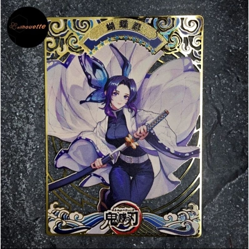 Jual Laser Cut Gold Metal Card Demon Slayer Shinobu Kocho kochou ...