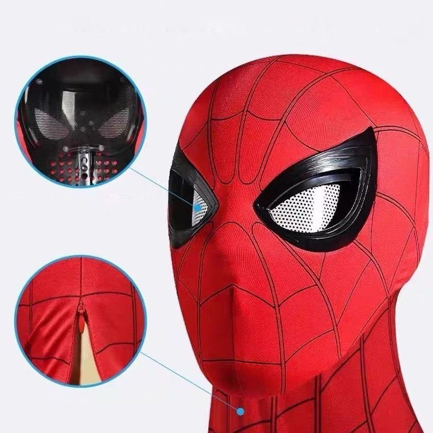 Jual Topeng Mask Spiderman Headgear Superhero Chin Control Cosplay ...