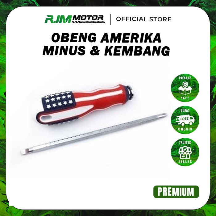Jual Obeng Kembang Min Plus Minus Besi Solid 2in1 Amerika USA High ...