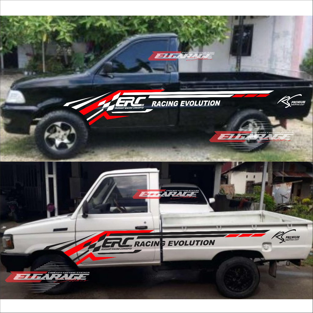 Jual Stiker mobil kijang pickup cutting sticker body samping mobil ...