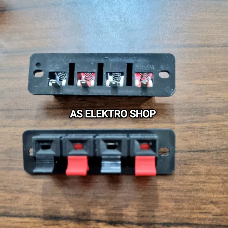 Jual TERMINAL SPEAKER 4 PIN KECIL MODEL JEPIT TERLARIS | Shopee Indonesia