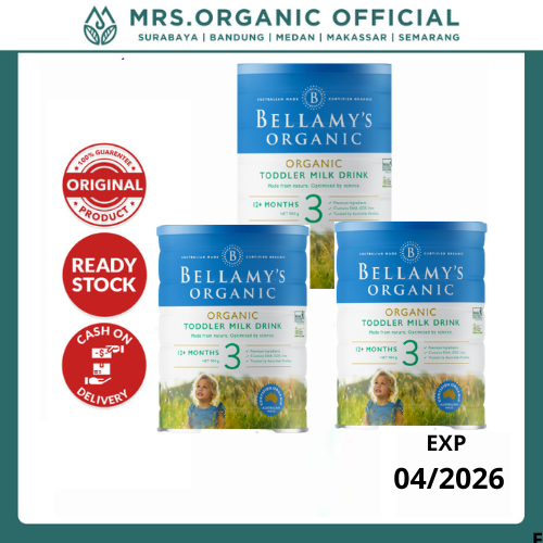Jual Susu Anak Bayi Organik Formula Bellamys Bellamy Organic Step 3 ...