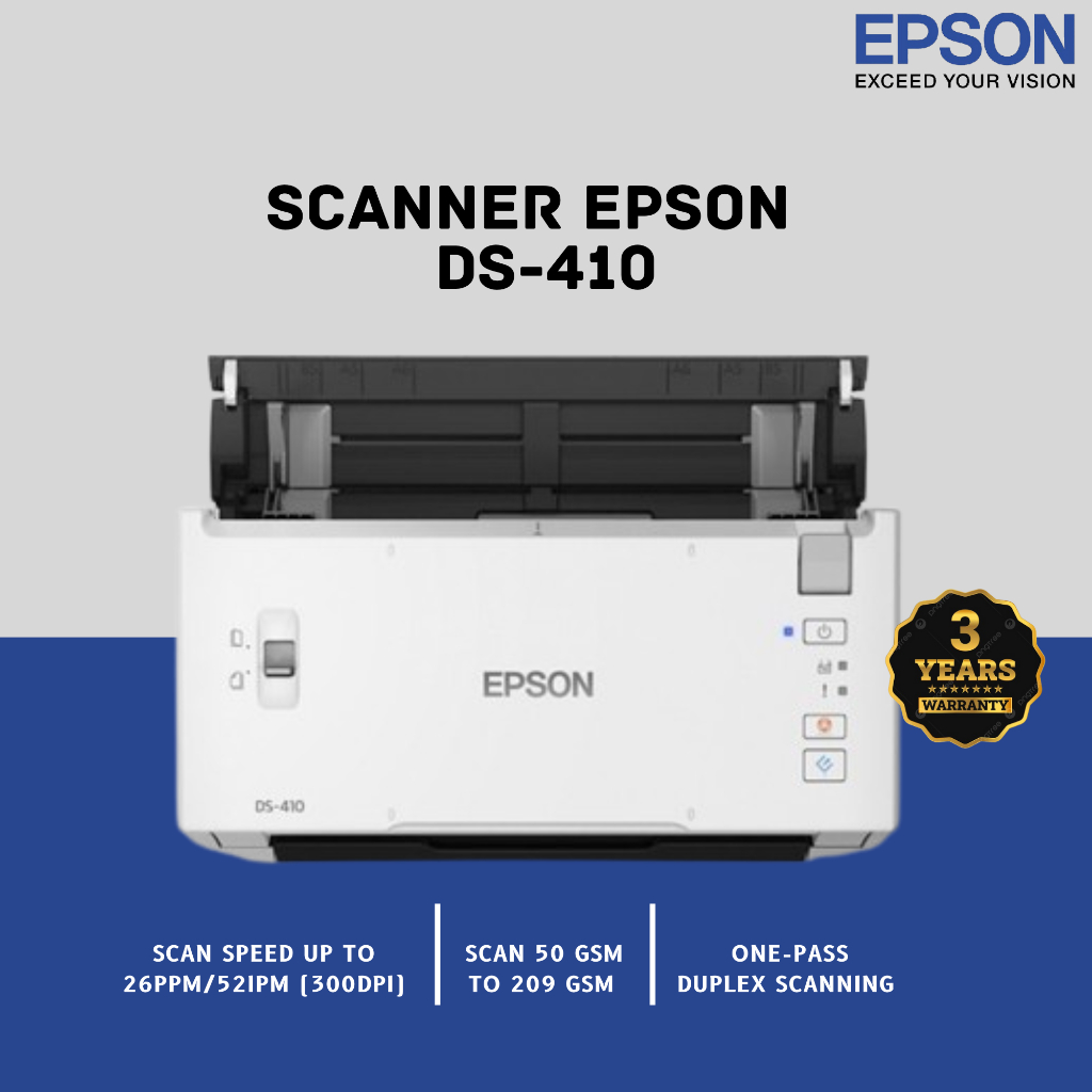 Jual Scanner Epson DS-410 Epson DS410 Scan F4 Stitch Garansi Resmi ...