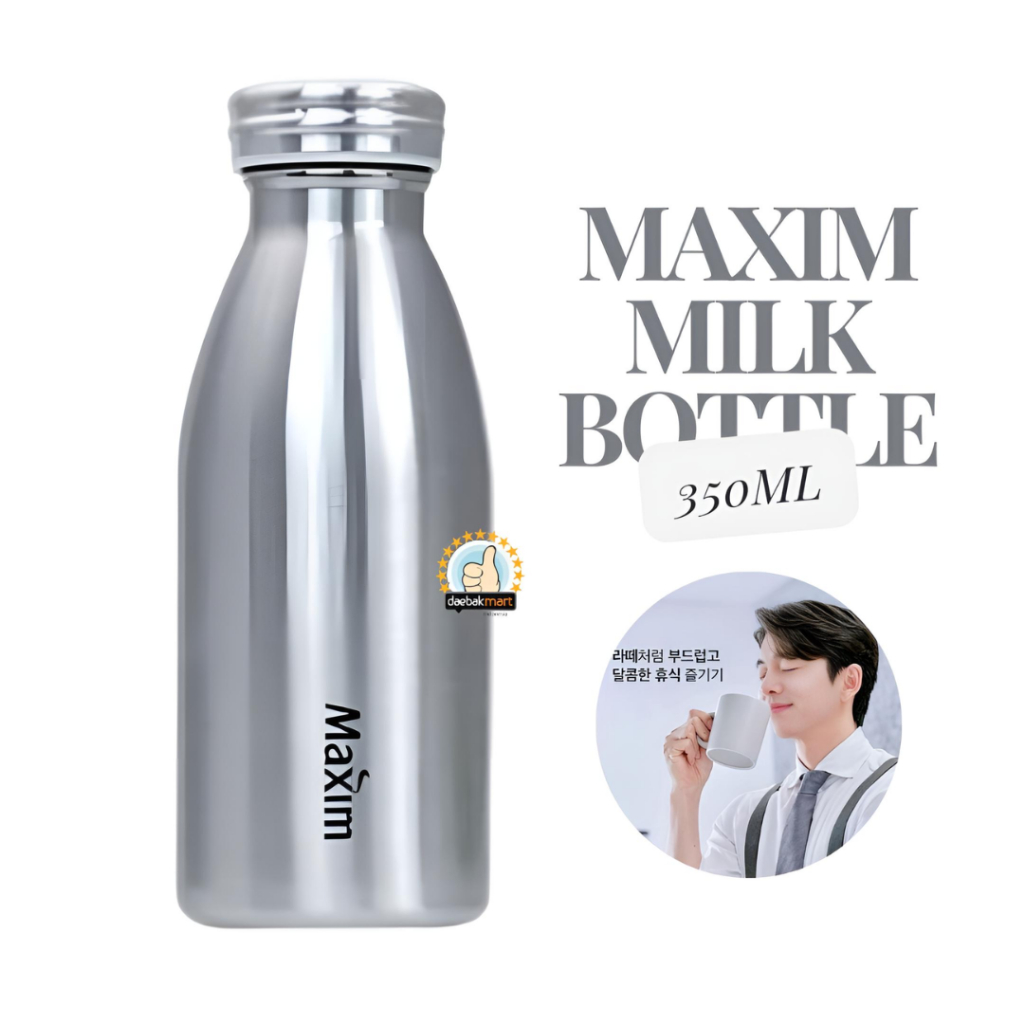 Jual Korea MAXIM Milk Bottle 350ml Korean Style | Shopee Indonesia