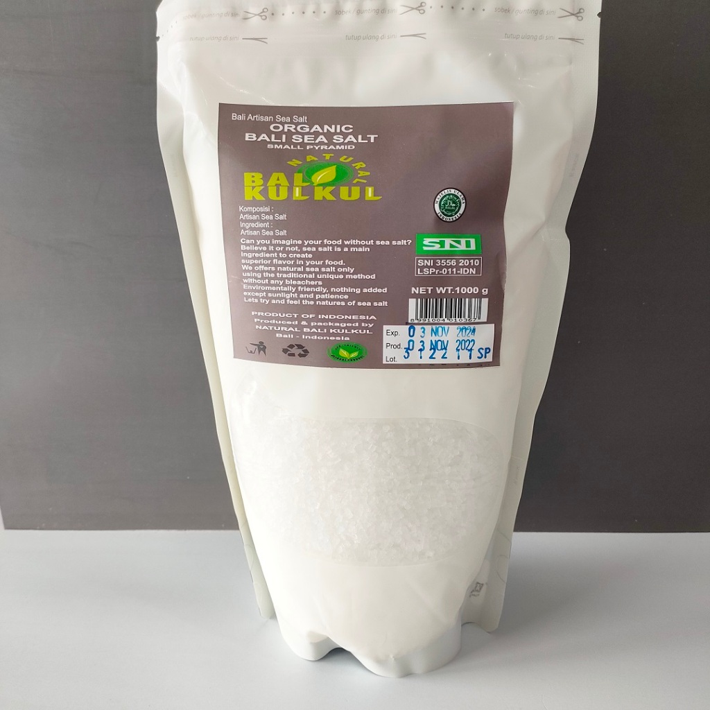 Jual Bali Kulkul Sea Salt ( Coarse Kechil Small Pyramid ) 1 Kg Garam ...