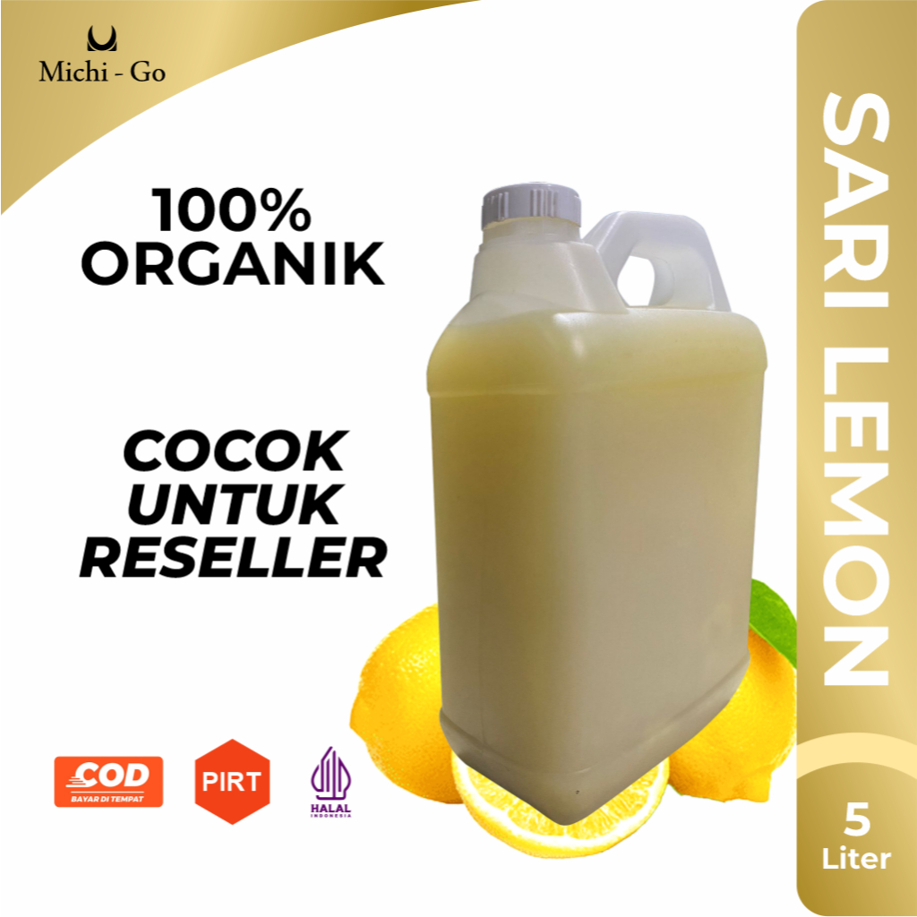 Jual MichiGo Sari Lemon Curah 5 Liter Buah Lemon Organik Untuk Diet ...