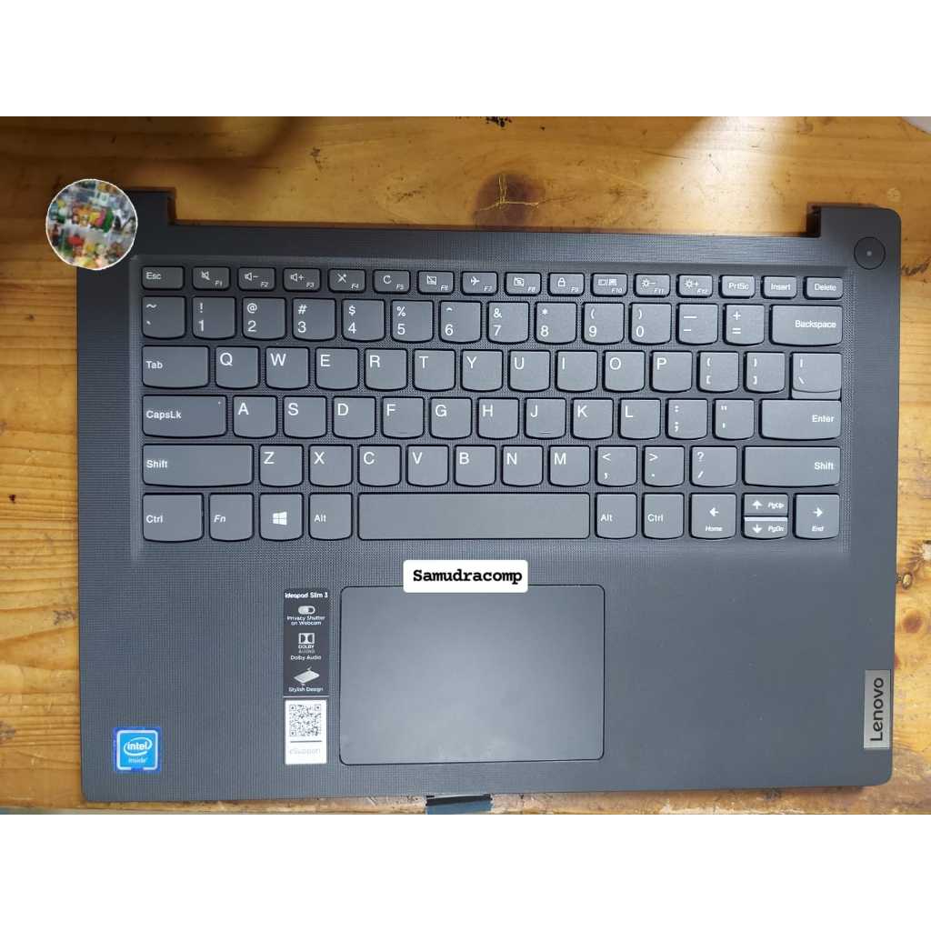 Jual palm rest cover keyboard lenov ideapad slim 3 slim3 hitam full ...