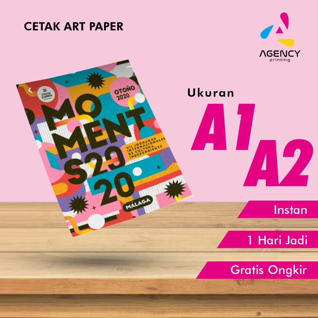 Jual Cetak Print Art Carton A1 A2 230GSM 1 Sisi | Shopee Indonesia