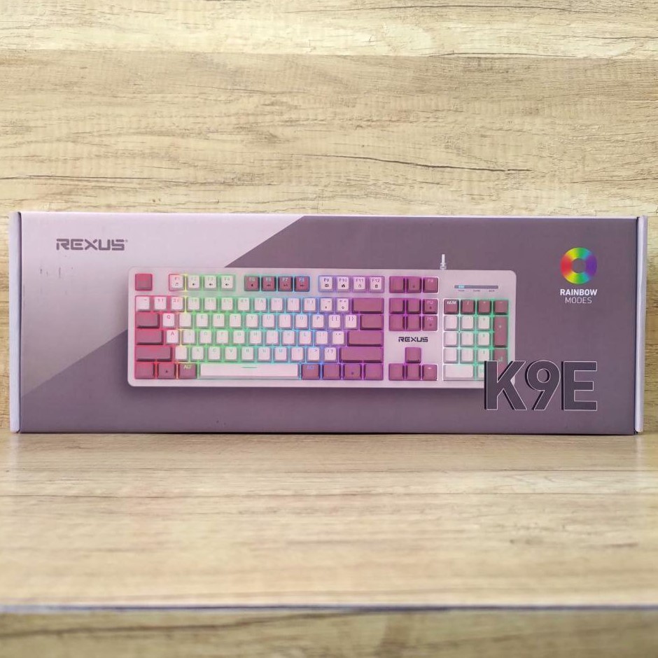 Jual Keyboard Gaming RGB Rexus K9E | Shopee Indonesia