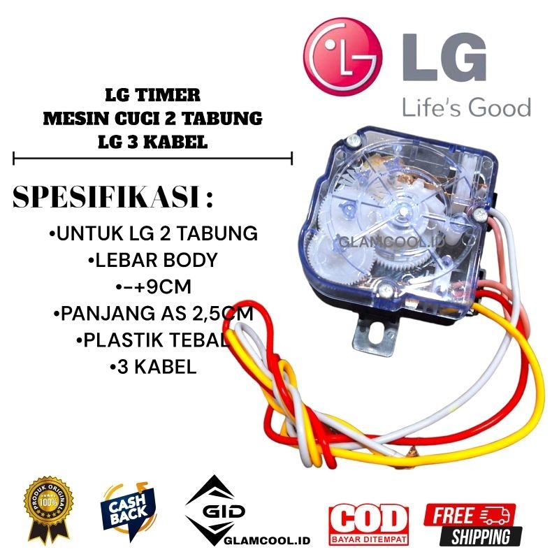 Jual LG TIMER WASH PENCUCI PENGGILING MESIN CUCI 2 TABUNG LG 3 KABEL ...