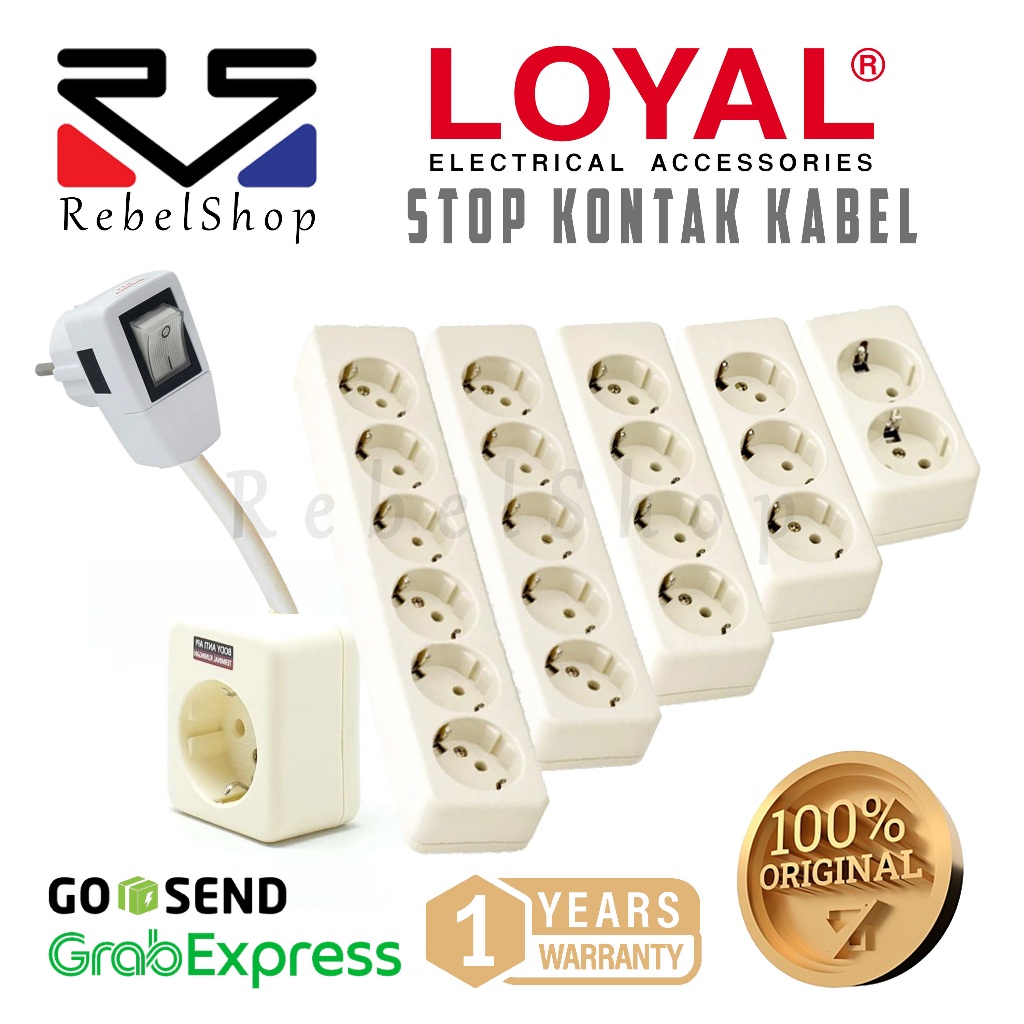 Jual Loyal Stop Kontak Terminal Kuningan Colokan Steker Arde Saklar + Wilson Cables Kabel ...