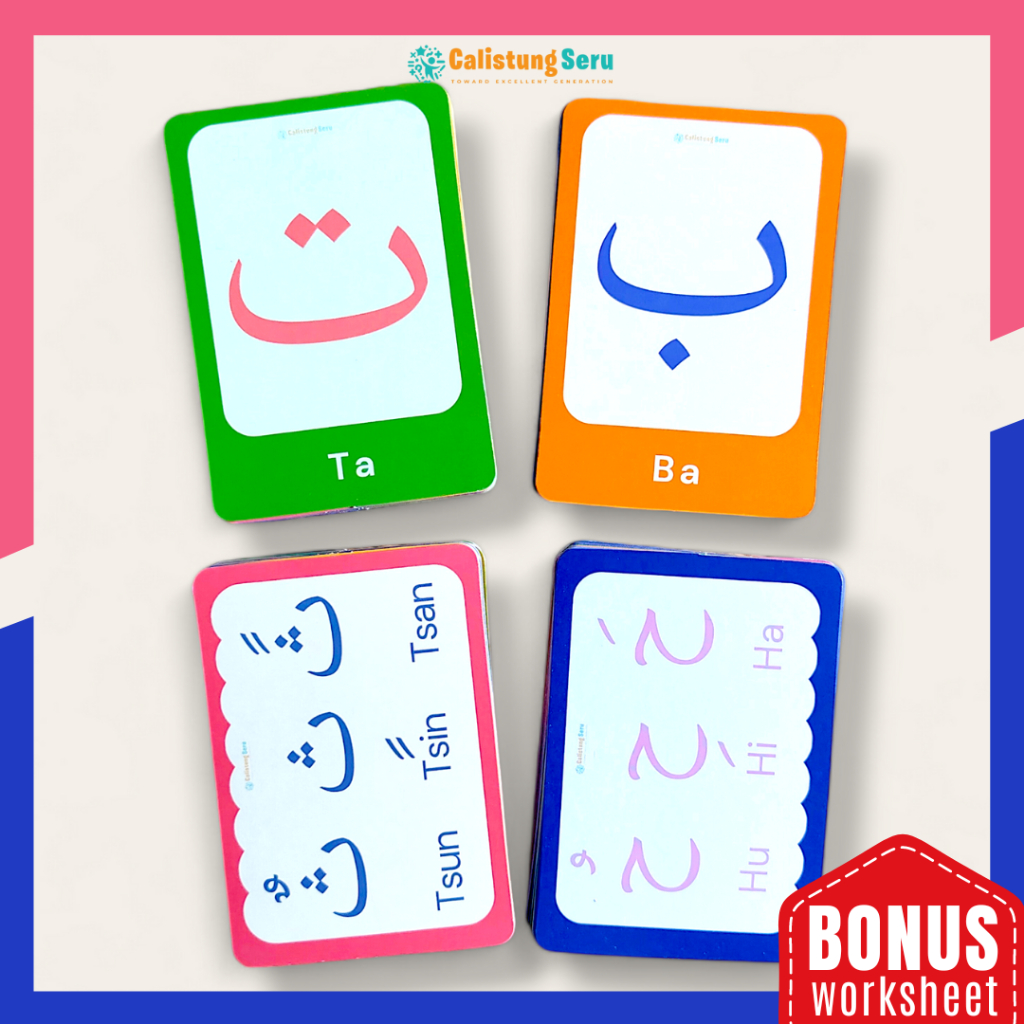 Jual Calistungseru - Flash Card Hijaiyah / Kartu Huruf Hijaiyah Harokat ...