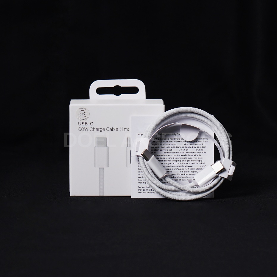 Jual [ GARANSI 1 TAHUN ] Usb-C To C Woven Charge Cable Support 60 Watt KABEL IP - USB C TO USB C ...