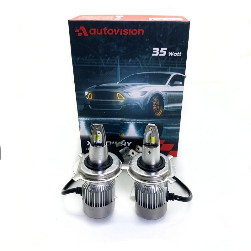 Jual Lampu LED Autovision Xandway H4 35 Watt 6500K Putih Bohlam LED ...