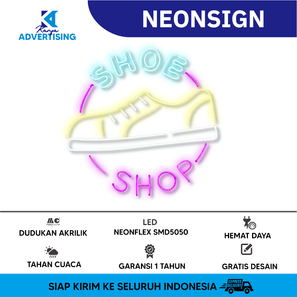Jual Neonsign Neon flex Logo Nama Usaha Toko Bebas Custom Desain Font ...