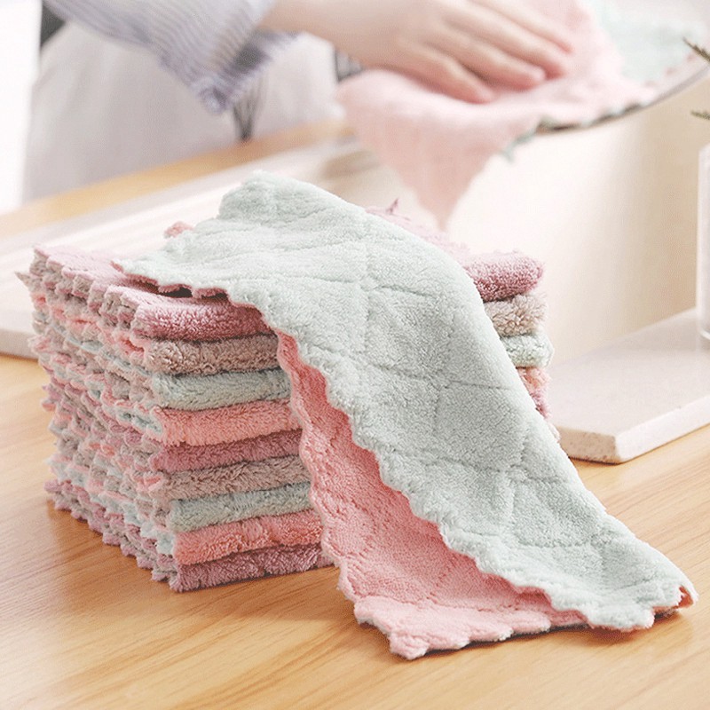 Jual KAIN LAP POLOS UKURAN 25X25 CM BAHAN MICROFIBER/ LAP PIRING ...