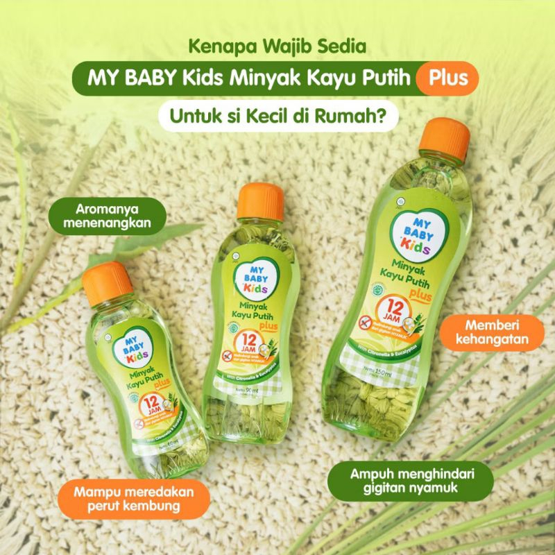 Jual MY BABY- Minyak kayu putih plus 12 jam 《60ml / 90ml / 100ml ...