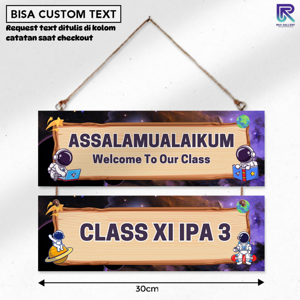 Jual RHA GALLERY Hiasan Dinding Set Gantung Sekolah Selamat Datang ...
