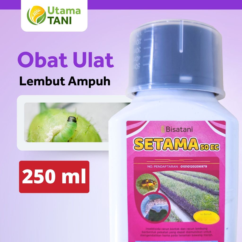 Jual SETAMA 250ml - Pestisida Obat Hama Ulat Kecil Tanaman/ Obat Ulat ...