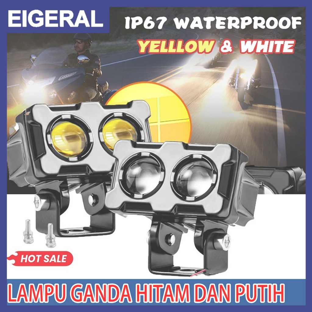 Jual Lampu Tembak Sorot LED Dua Warna Super Terang Lampu Tambahan ...