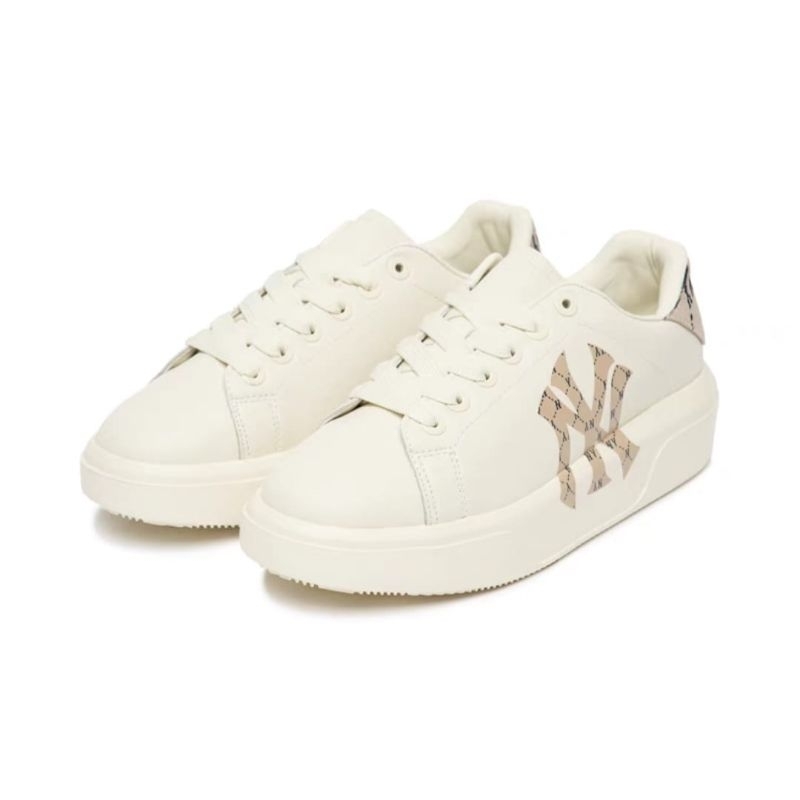 Jual Sepatu MLB Chunky Classic Monogram NY Yankees White & Beige / MLB ...