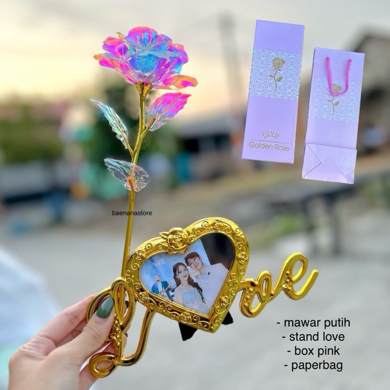 Jual Gift Box Mawar Foto Frame - Kado Anniversary Kado Ultah - Frame ...