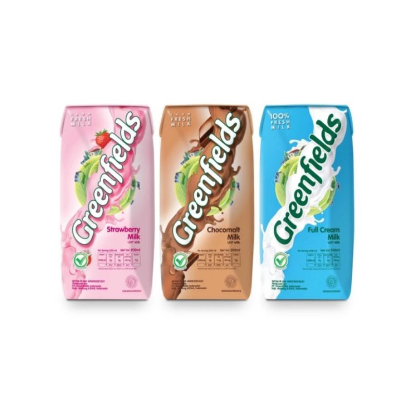 Jual Greenfields susu uht 200 ml 1 dus isi 32 pcs | Shopee Indonesia