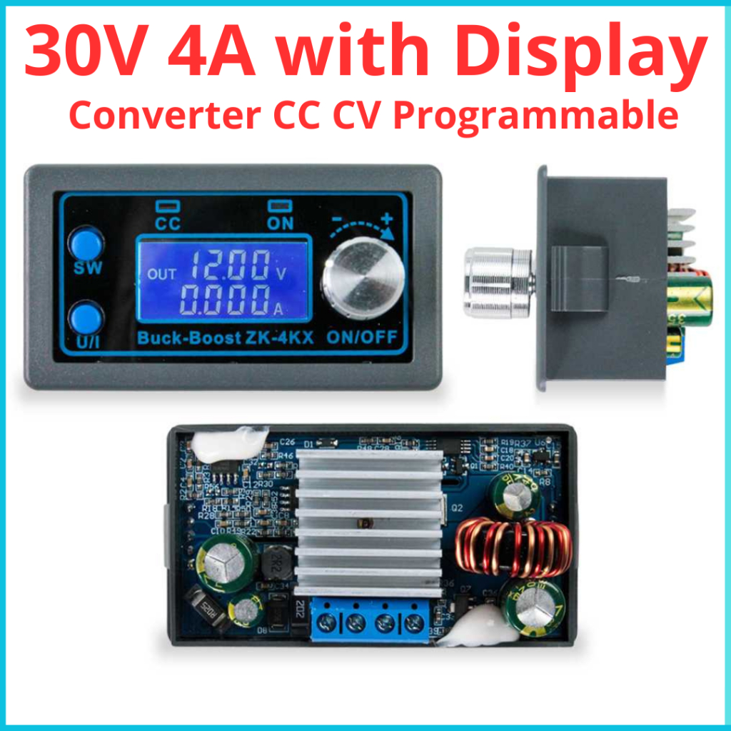 Jual COD Cepat Module DC Buck Boost Converter CC CV Programmable 30V 4A ...
