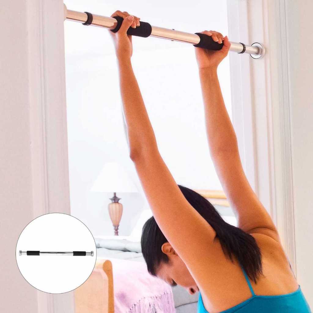 Jual Tiang Latihan Pull Up Pintu Door Gym Bar Solid Grip 62-100cm ...