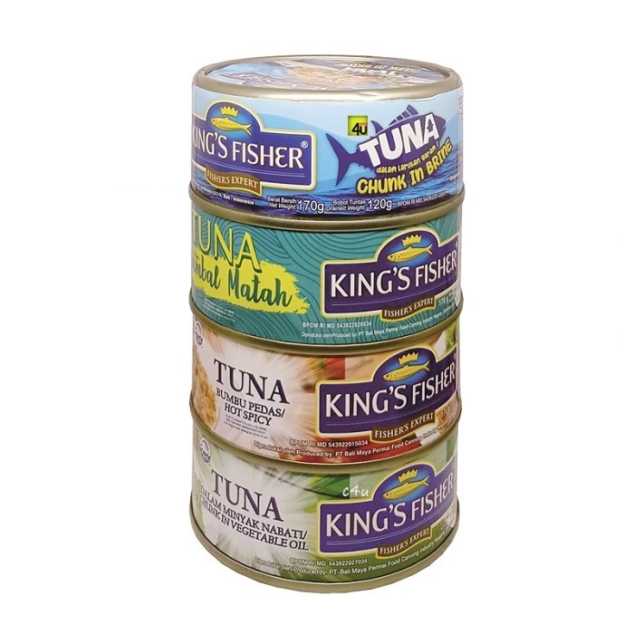Jual Sarden Tuna Kaleng Instant / Canned Fish King's Fisher / King ...