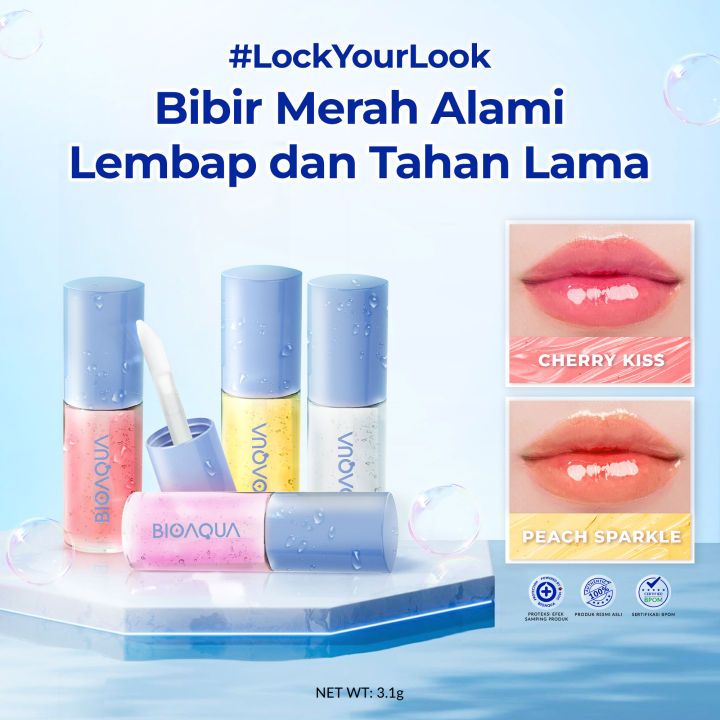 Jual BIOAQUA Magic Color Lip Oil Hydration All Day - Lip Oil Lip Balm ...