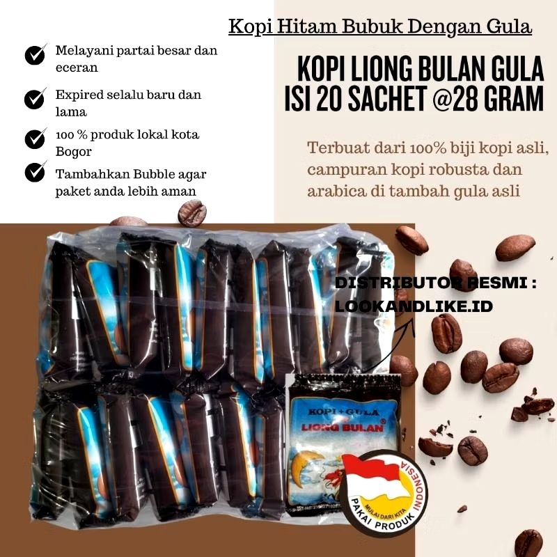 Jual KOPI LIONG GULA/KOPI HITAM GULA/KOPI INSTAN/LIONG BULAN | Shopee ...