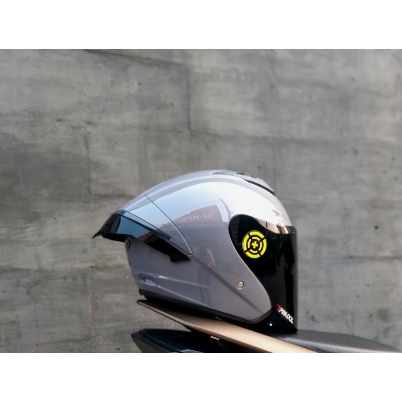 Jual HELM GM G1 SOLID DARK GREY PAKET GANTENG VENOM VISOR, SLOTINTERCOM ...