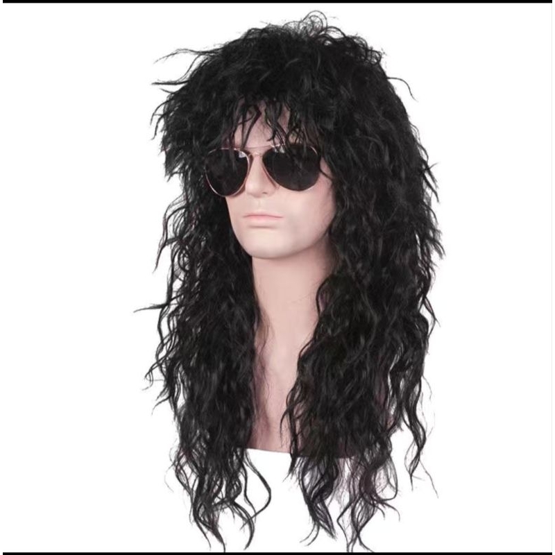 Jual wig rock and roll metal rambut palsu bintang rok star tahun 80s ...