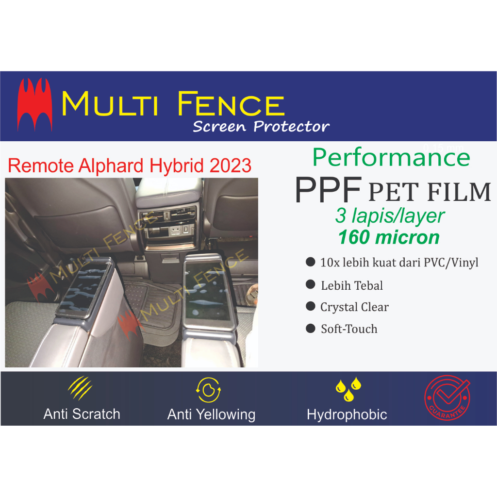 Jual Anti Gores Remote Control Alphard Hybrid 2024 (2 Pcs) | Shopee ...