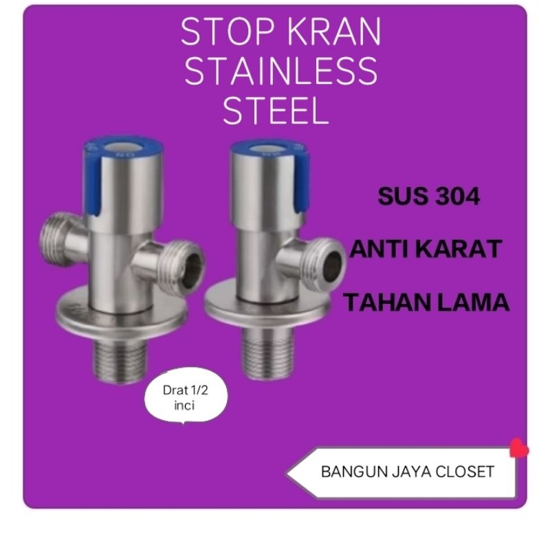 Jual Stop kran air/Stop kran shower berbahan stainles SUS 304/Stop kran ...