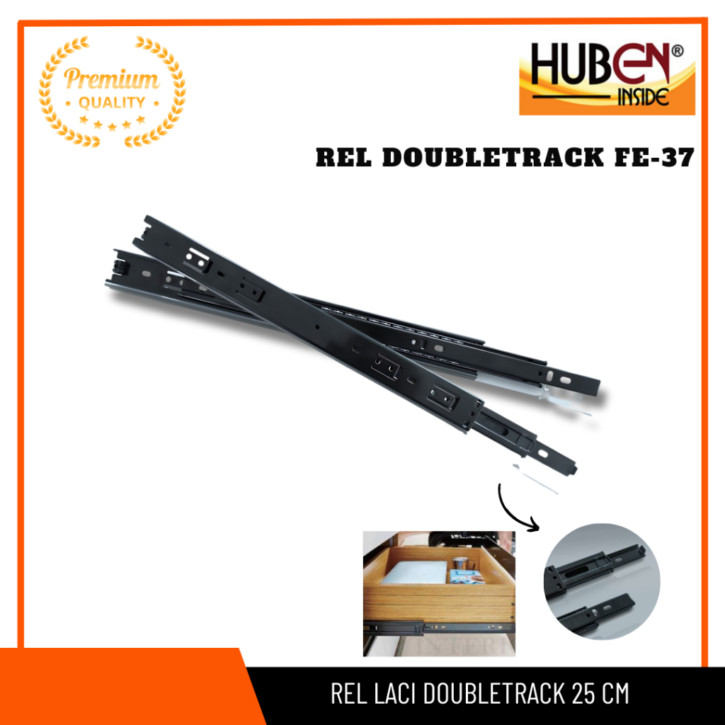 Jual Rel Laci 2x Double Track 25 Cm Rel Laci HUBEN 25Cm Bahan Besi FE ...