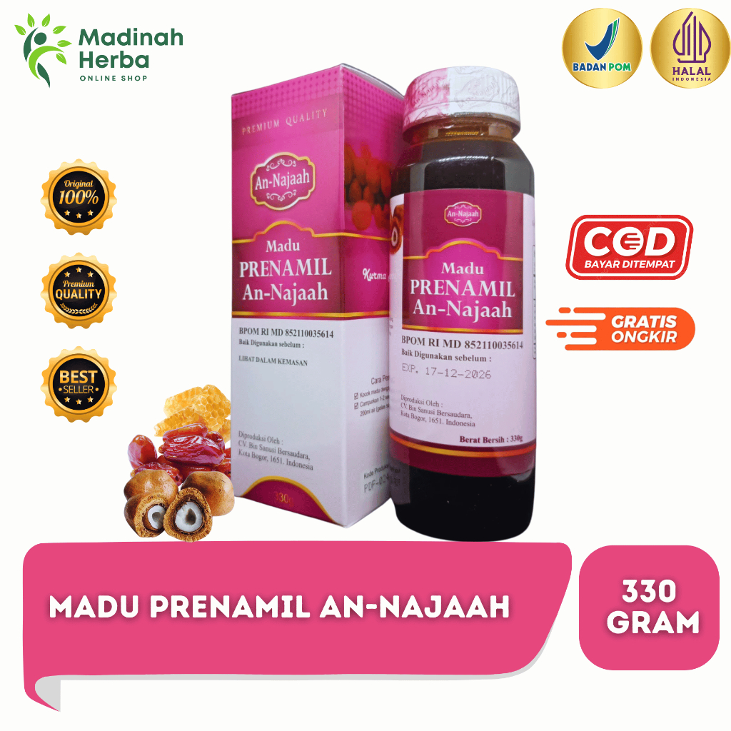 Jual Madu PROMIL Zuriat Plus Kurma Muda Suami Istri | GRATIS 1 TES PACK ...