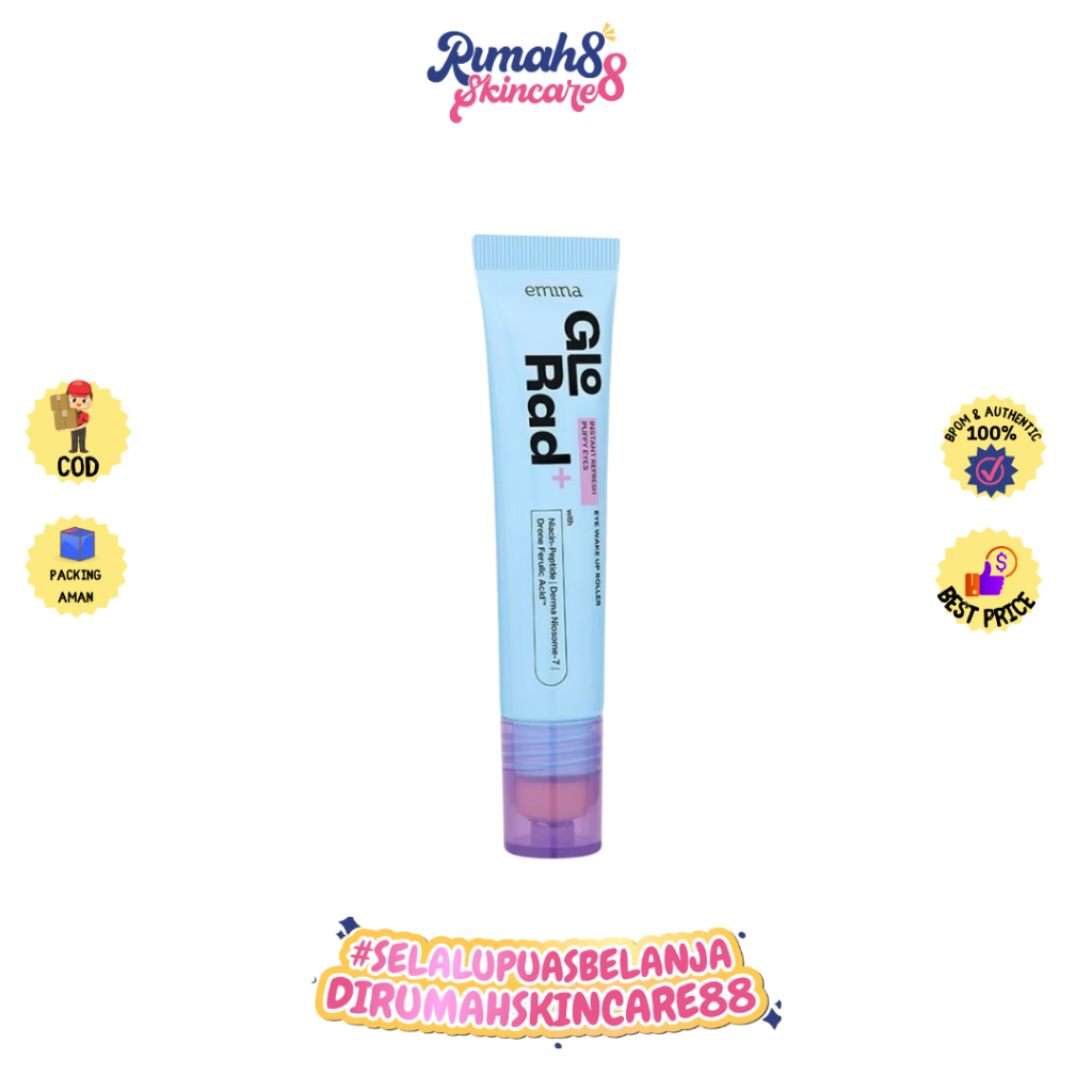 Jual EMINA Glo Rad+ Instant Refresh Puffy Eyes Wake Up Roller 15ml ...