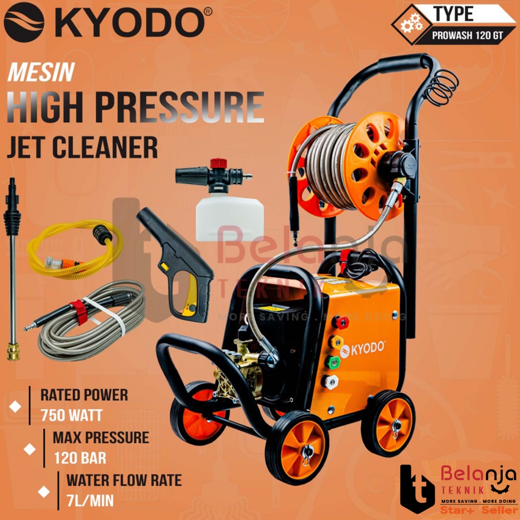 Jual Kyodo Prowash 120 GT Mesin Cuci Portable 120 Bar High Pressure Jet ...