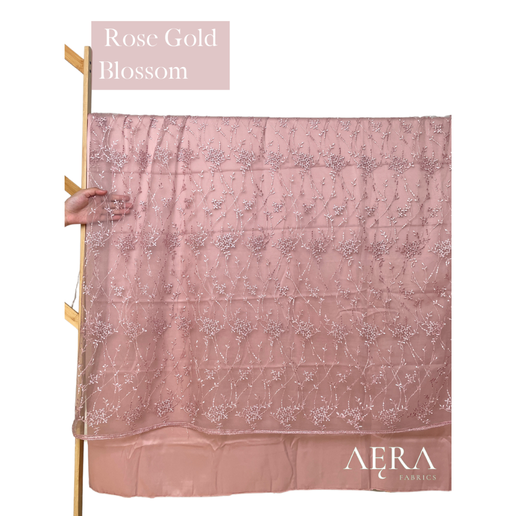 Jual 0,5 meter Kain Tile Etnik/ Tile Sapto/ Bahan Brokat Kebaya ROSE ...