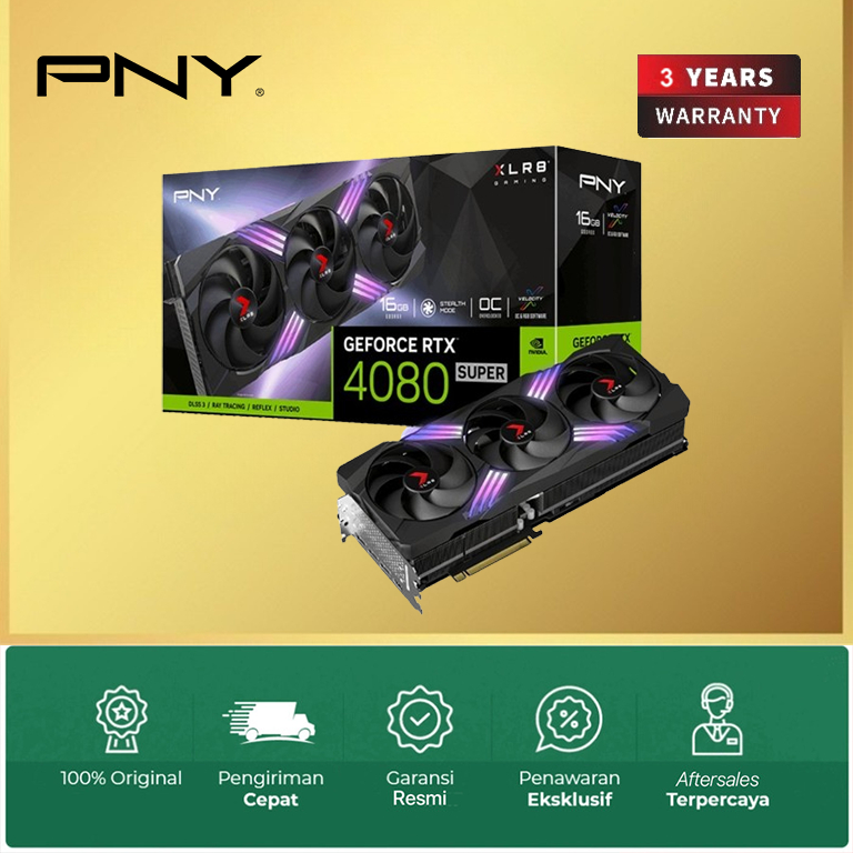 Jual VGA Card PNY GeForce RTX 4080 SUPER 16GB XLR8 Gaming VERTO EPIC-X ...
