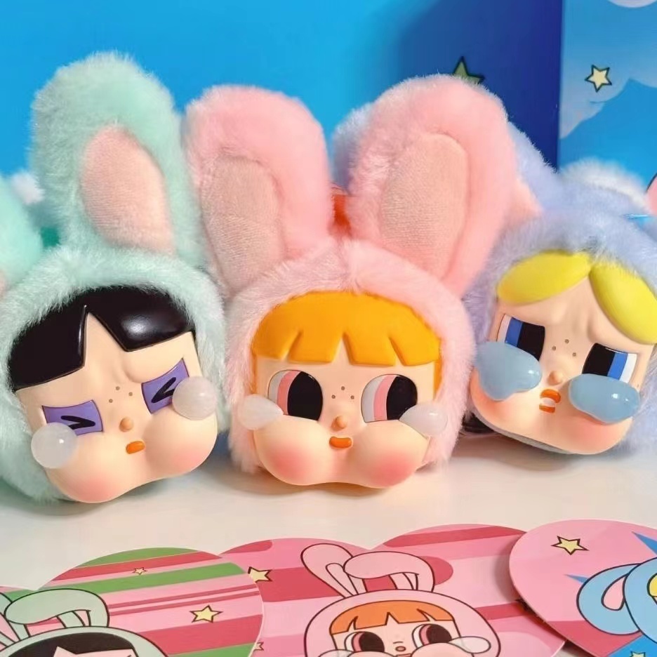 Jual POPMART Labubu CRYBABY × Crybaby Powerpuff Girls Seri Wajah Vinyl ...