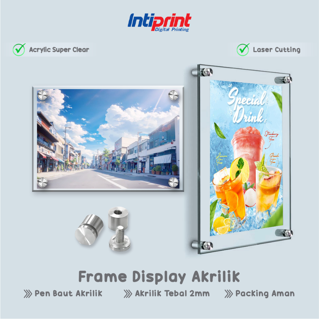 Jual Acrylic Display / Bingkai Tampilan Akrilik / Frame Akrilik Hiasan ...