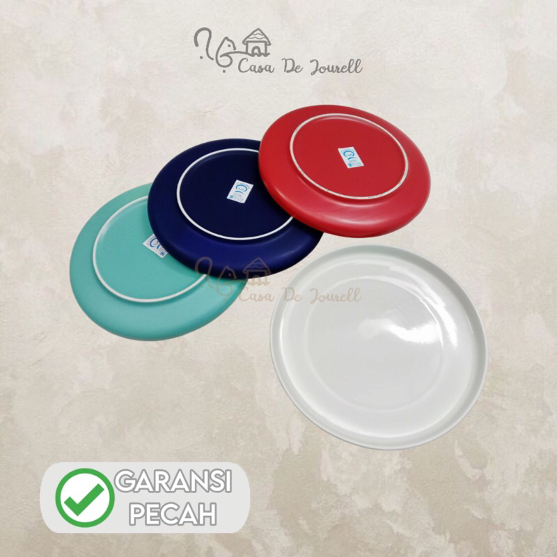 Jual [HN1-04/HN1-07] Piring Ceper Dinner 8”, 10” 2wrn Polos/Piring ...