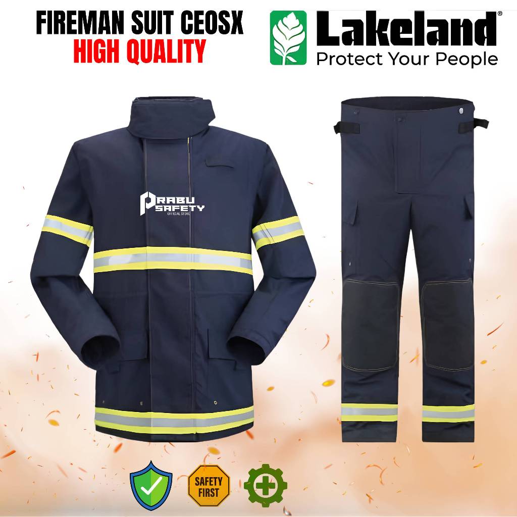 Jual Fireman Suit Jacket And Trouser Lakeland Ceosx1000 Made IN Usa ...